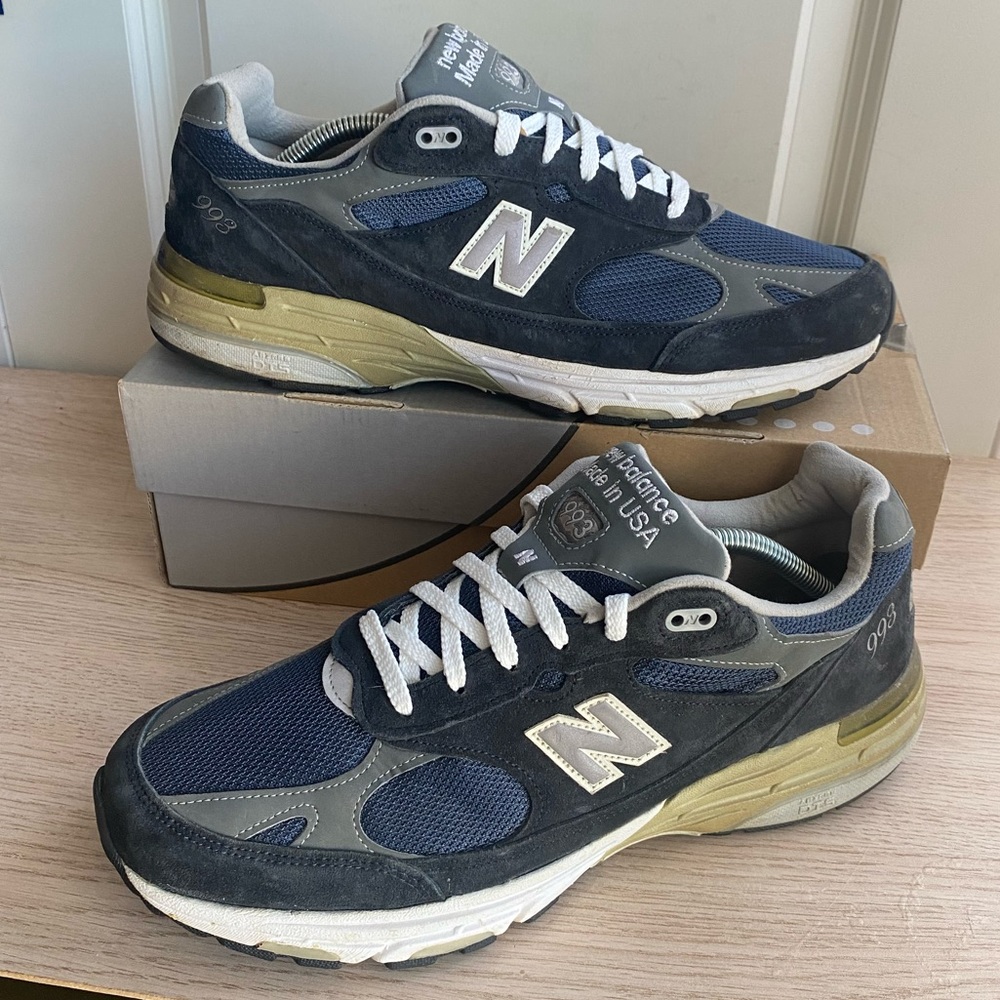 New Balance 993 Kith Navy Men Sneakers - Men 11 - Gem